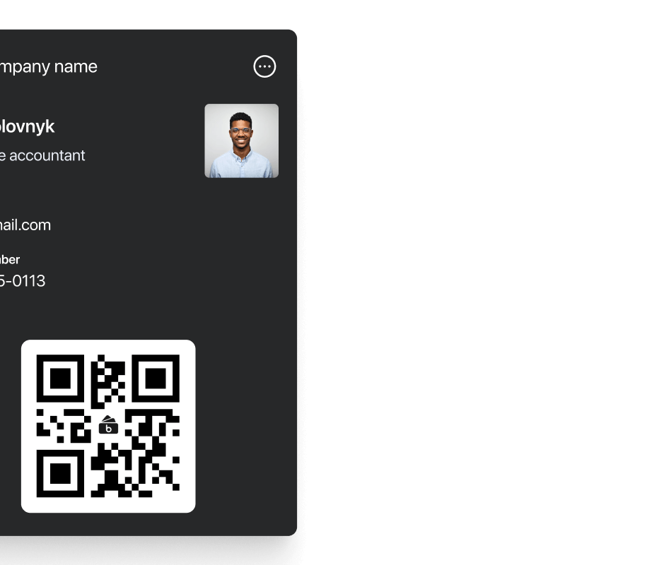 The most advanced business card | bCard